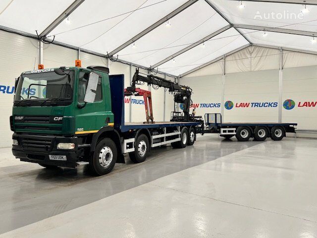 DAF CF85 360 kamion platforma + prikolica platforma