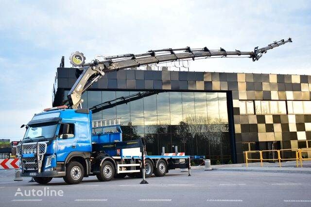 Volvo FM 8x2 HIAB 544 E 8 FLY JIB WINCH KRAN Crane kamion platforma