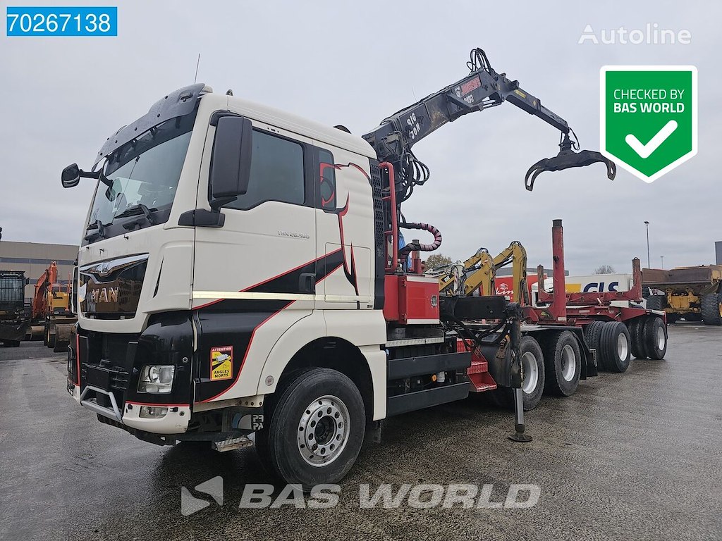 MAN TGX 26.580 6X4 Jonsered 2490 HolzKran Retarder Hiab Crane Big-Ax tegljač