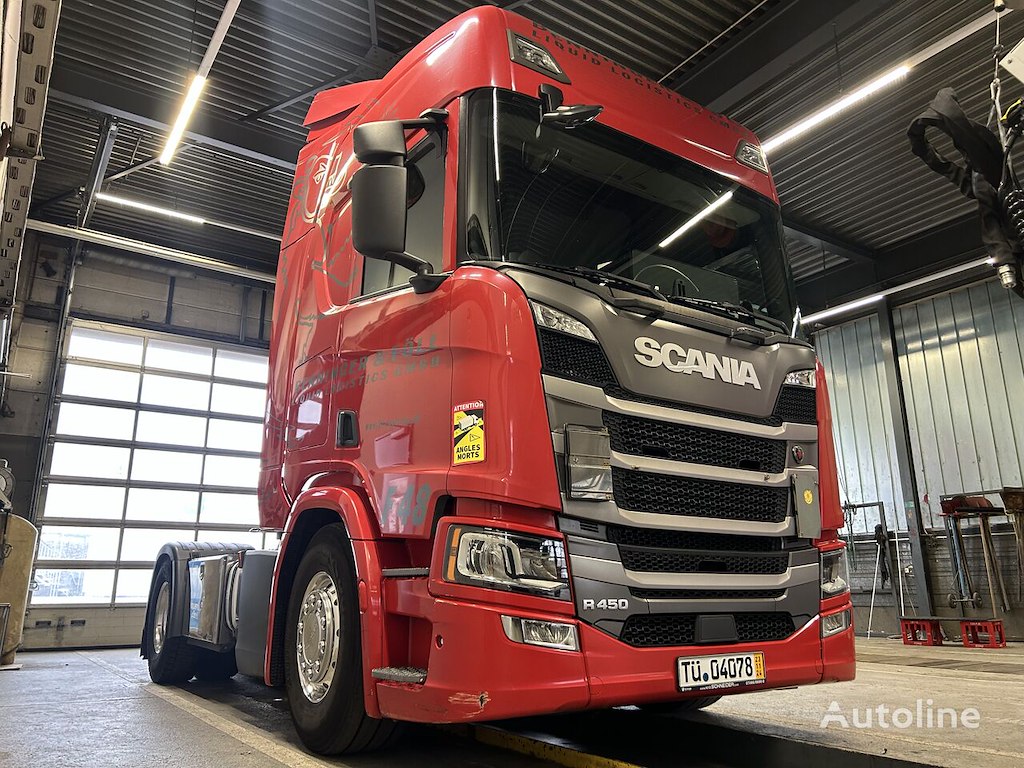 Scania R450 ADR GERMAN TRUCK TOP CONDITION / HYDRAULIC WALKING FLOOR KO tegljač