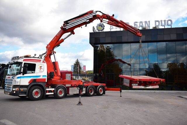 Scania R 520 8x2 FASSI F 660 EURO 5 FLY JIB KRAN Cran tegljač