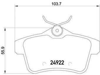 DISK PL. PSA DS4/DS5/3008/5008 1.6/1.6HDI brembo