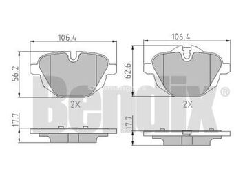 DISK PL. ZAD. BMW SERIJA 5 F-10 /X3 bendix