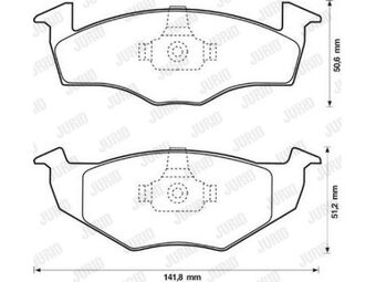 DISK PL. VW G-3 / POLO 2+2 15 MM jurid