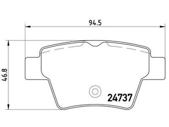 DISK PL. ZADNJE PEZO 307 207 / C4 CITROEN brembo