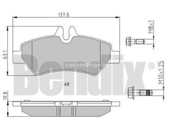 DISK PL. MERCEDES SPRINTER VW CRAFTER 06+ bendix