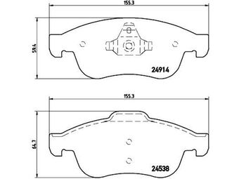 DISK PL. RENAULT MEGANE III 08+ brembo