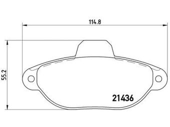 DISK PL. FIAT PUNTO 1.2 SA RUPAMA 93-00 brembo