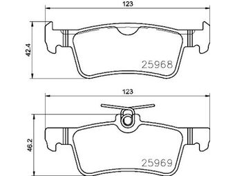 DISK PL. ZAD. PEUGEOT 308 II brembo