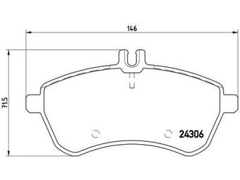 DISK PL. MERCEDES C /E KLASA 07+ brembo