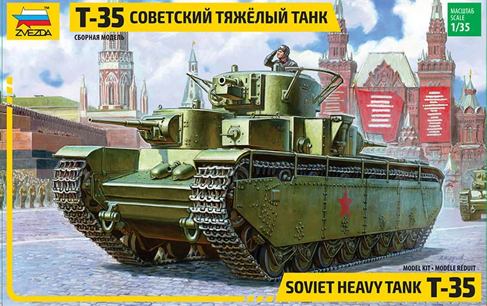 ZVEZDA 1/35 WWII Soviet Red Army T-35 Heavy Tank