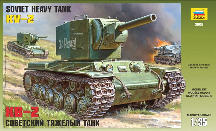 ZVEZDA 1/35 KV-2 Soviet Heavy Tank