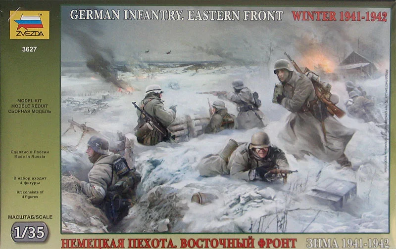 ZVEZDA 1/35 German Infantry Eastern Front, Winter 1941-42