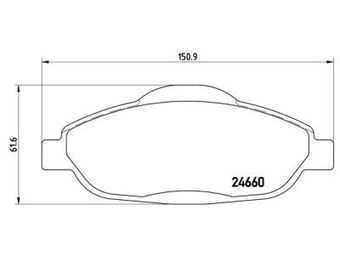 DISK PL. PSA/PEUGEOT 3008/308 07+ brembo