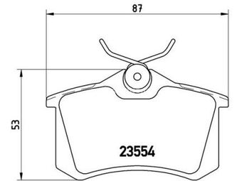 DISK PL. ZADNJE VW 17.2 MM brembo