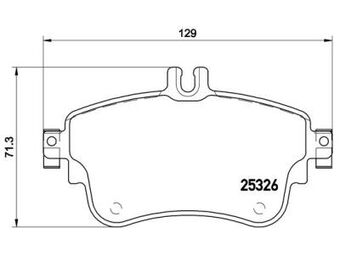 DISK PL. MERCEDES A/B KLASA A180/B180 11+ brembo