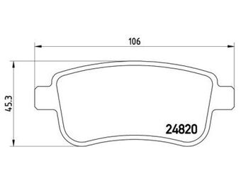 DISK PL. ZAD. RENAULT MEGANE III/GRAND SCENIC III 09+ brembo