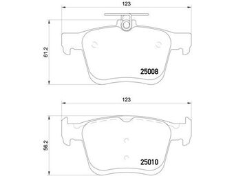 DISK PL. ZAD. VW/AUDI GOLF VII/ A3 12+ brembo