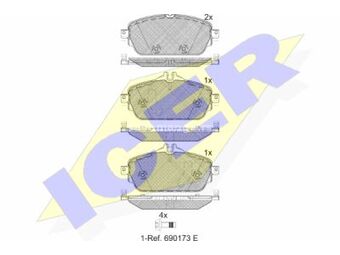 DISK PL. MERCEDES C-CLASS W205 13+