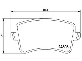 DISK PL. ZAD. AUDI A4 / A5 / Q5