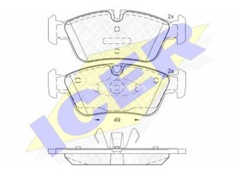 DISK PL. BMW SERIJA 1/3 E87/E90/E91 03+