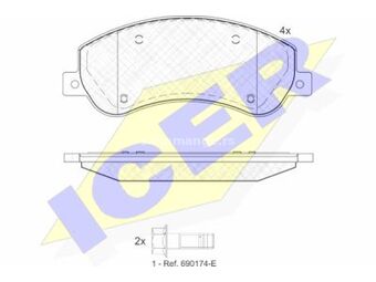 DISK PL. FORD/VW TRANSIT/AMAROK 06+ BEZ KABLA