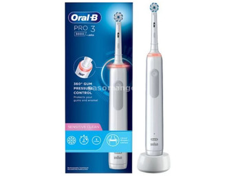 ORAL-B Pro 3 3000 Sensi Clean Electronic toothbrush white