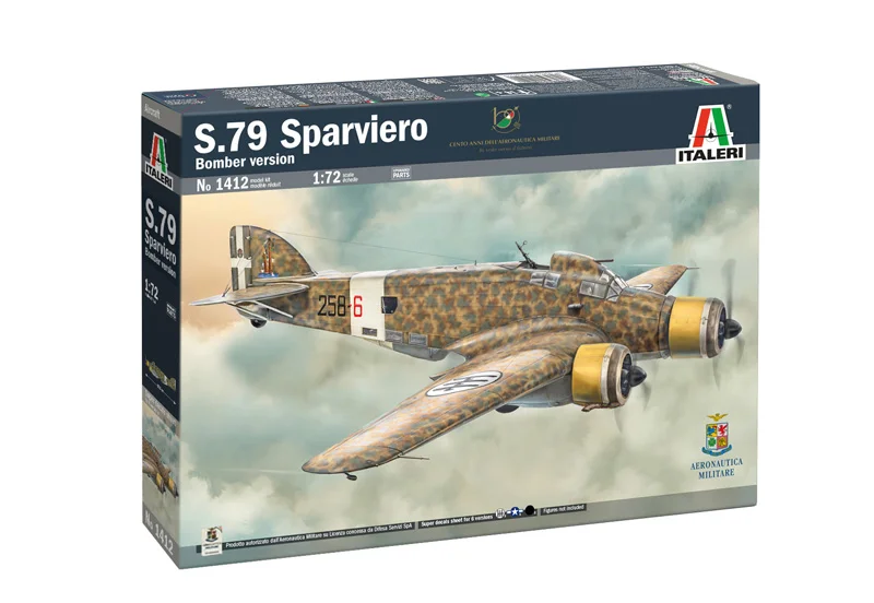 ITALERI 1/72 S.79 Sparviero Bomber version