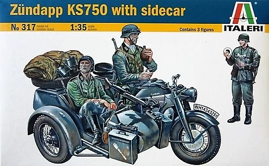 ITALERI 1/35 Zündapp KS750 with sidecar