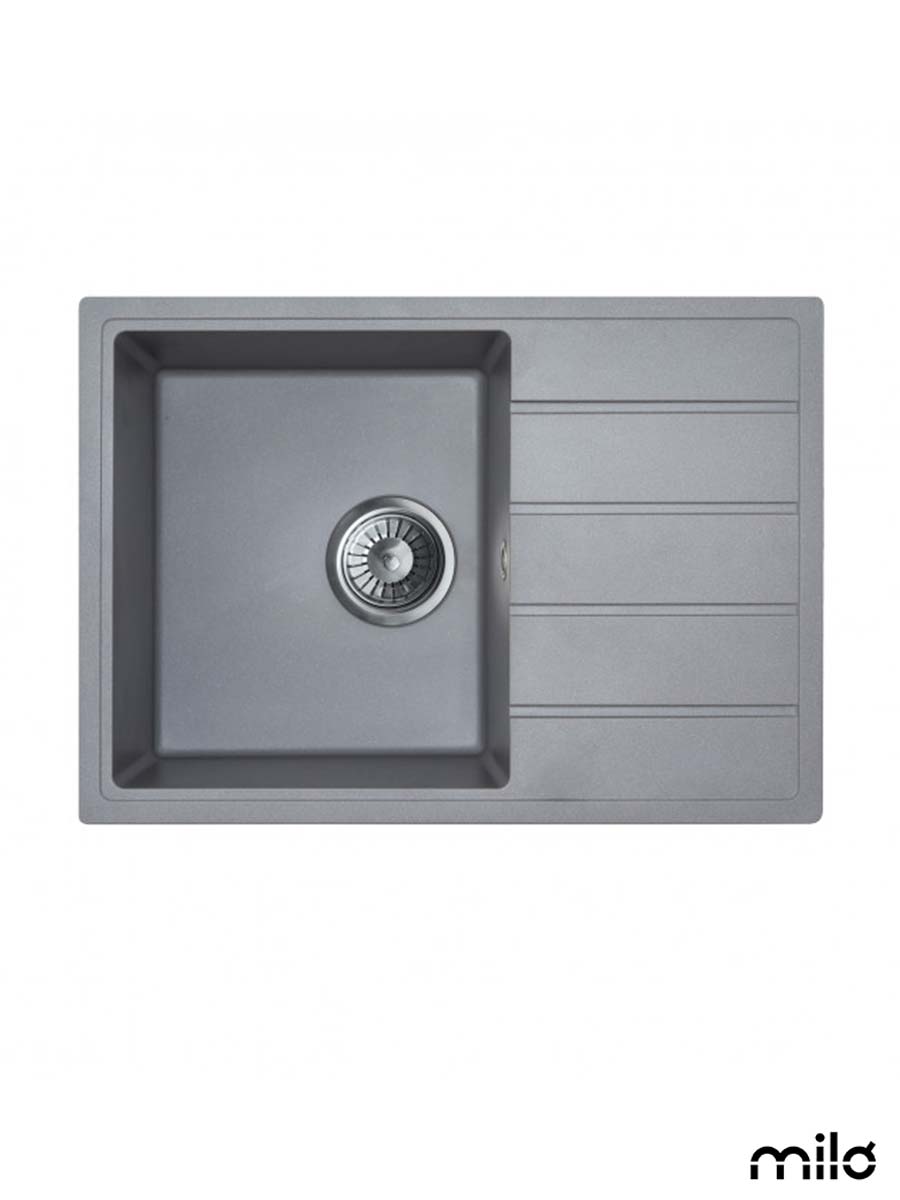 Granitna sudopera Milo Metro 62x44cm Diamond grey ø90