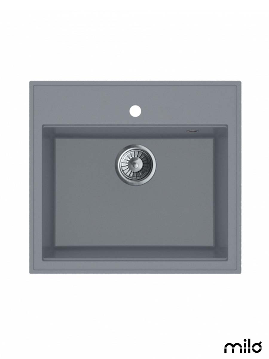 Granitna sudopera Milo Retto 56x51cm Diamond grey ø90