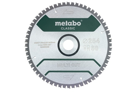 List testere AL Ø254x30x1.8/2.6mm 60zuba Metabo(2078)
[628285000]