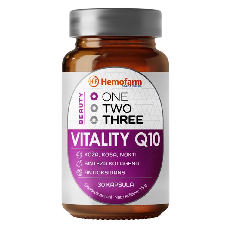 One Two Three kaps vitamin q10 vitality 30/1 one two three