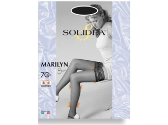 Solidea marilyn 30 car.camel 3,prozirne čarape bez podvezica od 30 den