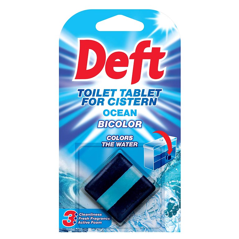 Deft bicolor tabletice za vodokotlić 50g ocean