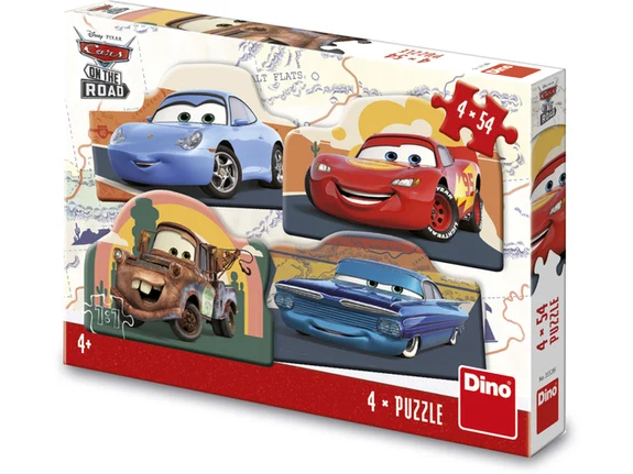 Dino Puzzle Cars 3 Suparnici 4x54kom