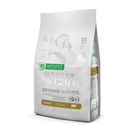 Natures's Protection za odrasle bele pse malih rasa - Sa jagnjetinom 1,5kg