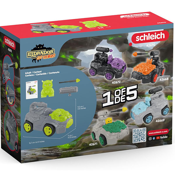 Schleich ELDRADOR CREATURES Kameni Stone CrashMobile sa mini stvorenjem 42670