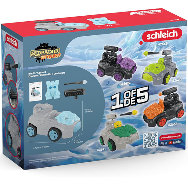 Schleich ELDRADOR CREATURES Ledeni Ice CrashMobile sa mini stvorenjem 42669