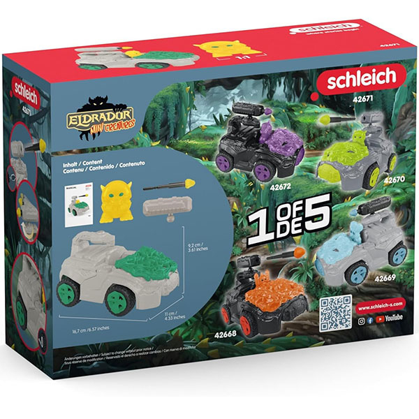 Schleich ELDRADOR CREATURES Zeleni Jungle CrashMobile sa mini stvorenjem 42671