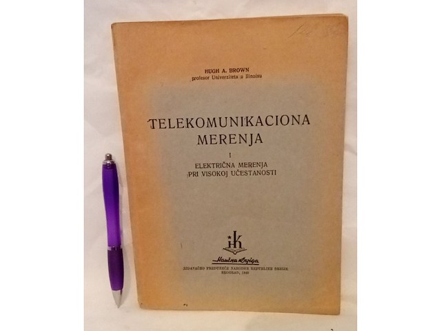 TELEKOMUNIKACIONA MERENJA - HUGH A. BROWN