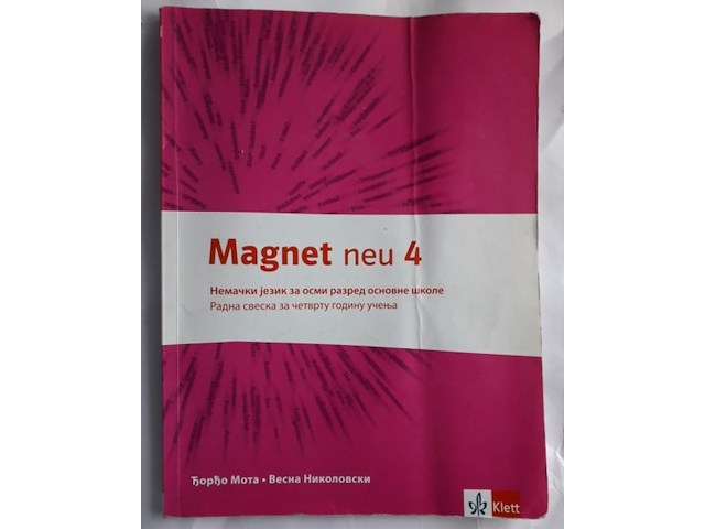 Magnet neu 4 Radna sveska Nemački jezik za 8. raz