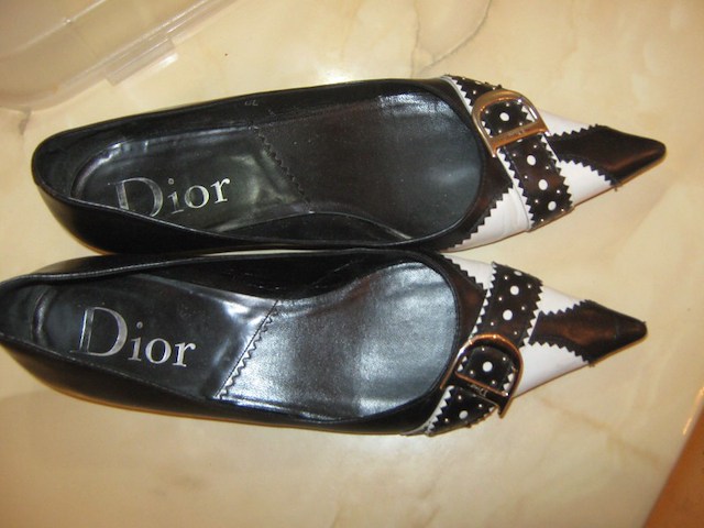 DIOR crno bele baletanke 40/25,5-kod 04-04BL