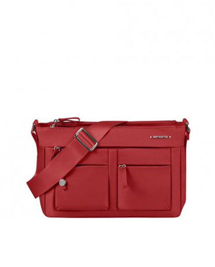 TORBA MOVE 4.0-HORIZ. SHOULDER BAG+FLAP FLAME RED Samsonite