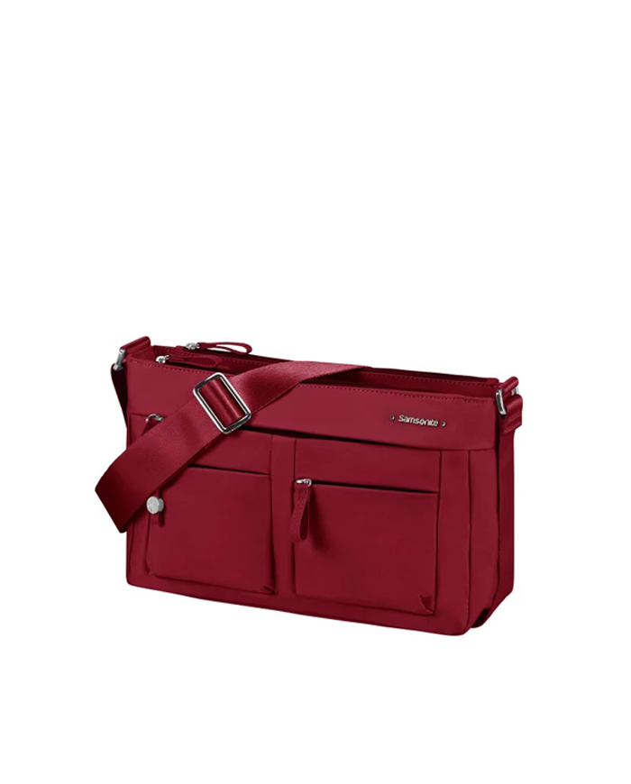 TORBA MOVE 4.0-HORIZ. SHOULDER BAG+FLAP GARNET RED Samsonite