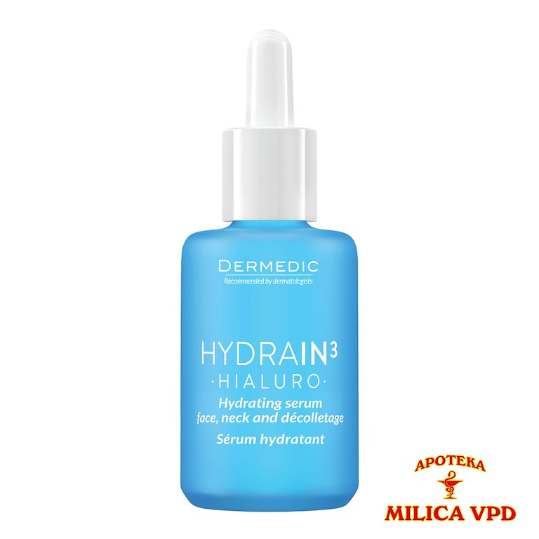 DERMEDIC HYDRAIN3 HIALURO hidratantni serum za lice, vrat i dekolte 30ml