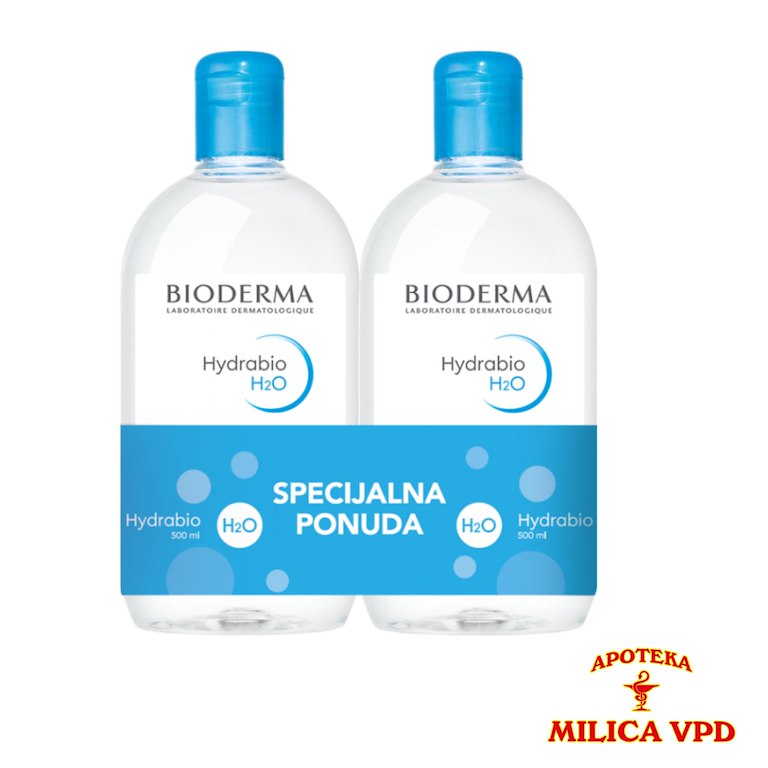 Bioderma Hydrabio micelarna voda 500ml+500ml