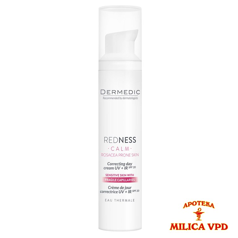 DERMEDIC REDNESS korektivna dnevna krema UV+IR SPF20 20ml