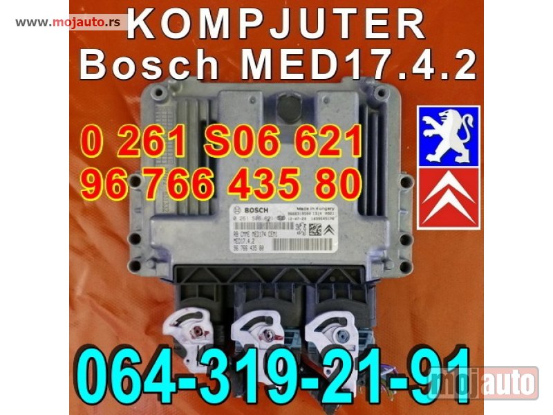 KOMPJUTER MED17.4.2 Bosch 0261S06621 Peugeot 9676643580 Citroen Pežo