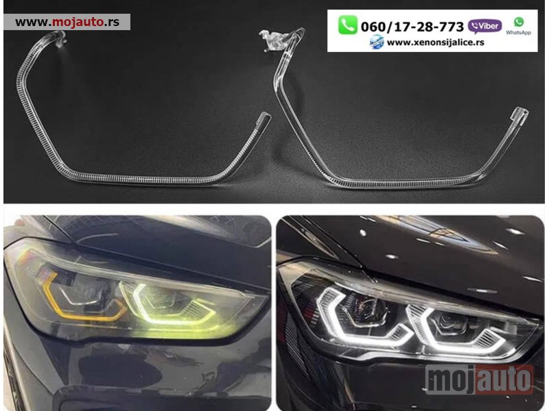 Led dnevno svetlo fabricki model u faru led prstenovi bmw x1 f48 lci